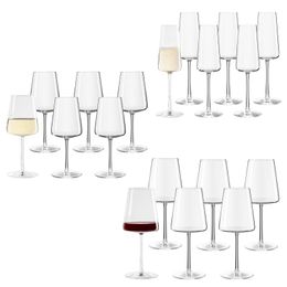 Gl&auml;ser-Set ST&Ouml;LZLE "Wein- und Sektgl&auml;ser Power 18er Set transparent", transparent, B:2cm H:2cm, Glas, Trinkgef&auml;&szlig;e, sp&uuml;lmaschinenfest, wunderbar alltagstauglich, sehr bruchsicher