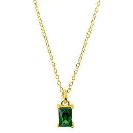 Kette mit Anh&auml;nger Lady, silber vergoldet 925, Halsketten, Damen, Silber 925 (Sterlingsilber)