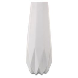 Dekovase Goebel "Vase Polygono Star 41 cm wei&szlig;", wei&szlig;, B:14,5cm H:41cm T:14,5cm &Oslash;:14,5cm, Vasen, Abwischbar