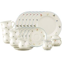 Geschirr-Set Seltmann Weiden "Kaffeeservice Marieluise Streublumen 20er Set bunt", bunt, 20, Porzellan, Geschirr-Sets, Geschirr-Set, Sp&uuml;lmaschinengeeignet, Mikrowellengeeignet, Ofenfest, Salamandergeeignet, K&uuml;hlschrankgeeignet, Gefrierschrankgeeignet