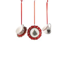 Villeroy & Boch Dekofigur VILLEROY & BOCH "Ornamente Geschirrset Toy's Delight Decoration 3er Set bunt", bunt, B:2cm H:2cm T:2cm, Dekofiguren
