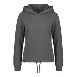alife and kickin Kapuzensweatshirt ALIFE & KICKIN, Damen, Gr. S, iron gate, 95% Baumwolle, 5% Elasthan, hoch geschlossener Ausschnitt, Sweatshirts