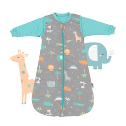 Babyschlafsack SCHLUMMERSACK "Schlafsack ohne F&uuml;&szlig;en 1.0 Tog", Baby, Gr. L: 70cm, grau (safari), Obermaterial: 100% Baumwolle CO., Schlafs&auml;cke