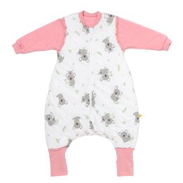 Babyschlafsack SCHLUMMERSACK "Schlafsack mit F&uuml;&szlig;en 2.5 Tog", Baby, Gr. L: 60cm, rosa (koala), Obermaterial: 100% Baumwolle CO., Schlafs&auml;cke