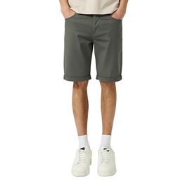 Chinoshorts QS, Herren, Gr. 32, N-Gr, grau, Web, Obermaterial: 98% Baumwolle, 2% Elasthan, unifarben, regular fit kniefrei, Hosen Chinoshorts, normale Leibh&ouml;he, Rollsaum, mit Elasthan