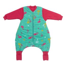 Babyschlafsack SCHLUMMERSACK "Schlafsack mit F&uuml;&szlig;en 2.5 Tog" Gr. 80, pink (flamingo), Schlafs&auml;cke, Baby, L: 80cm, Obermaterial: 100% Baumwolle CO(Bio)., L:80cm