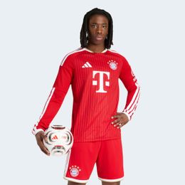 Fu&szlig;balltrikot adidas Performance "FCB H JSY L", Herren, Gr. XXL, better scarlet, wei&szlig;, Obermaterial: 100% Polyester, Rundhals, Trikots Fu&szlig;balltrikot, mit Rundhalsausschnitt, schmal geschnittene Passform