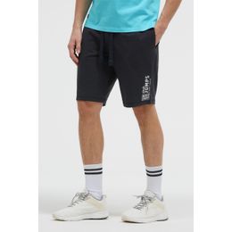 Sweatshorts CAMP DAVID, Herren, Gr. L, Normalgr&ouml;&szlig;en, blau, Material: 50% Baumwolle, 50% Polyester, unifarben, relaxed fit knielang, Hosen Sweatshorts, mit Elastikbund & seitlichen Taschen