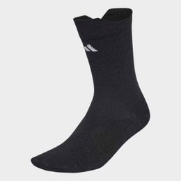 Funktionssocken adidas Performance "RUN MSG CREW", Damen, Gr. XL, schwarz, wei&szlig;, Obermaterial: 100% Polyamid, Socken