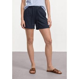 Shorts Street One, Damen, Gr. 32, shadowed navy, Stoff, 100% Viskose, unifarben, loose fit kniefrei, Hosen Shorts, im Loose Fit