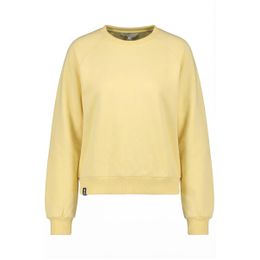 alife and kickin Sweatshirt ALIFE & KICKIN, Damen, Gr. L, celestial gelb, 60% Baumwolle, 40% Polyester, hoch geschlossener Ausschnitt, Sweatshirts Sweatshirt
