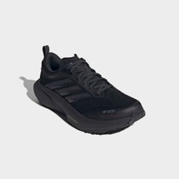Laufschuh adidas Performance "SUPERNOVA RISE 3 GTX", Herren, Gr. 42,5, core schwarz, core schwarz, tech grau metallic, Synthetik, Textil, Schuhe Laufschuh, wasserdicht