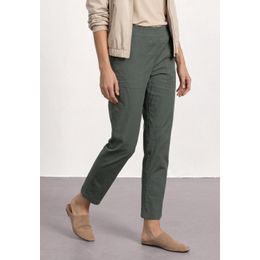 Stoffhose Street One, Damen, Gr. 32, L&auml;nge 28, cilantro gr&uuml;n, Web, 66% Baumwolle, 30% Polyester, 4% Elasthan, unifarben, comfort fit kn&ouml;chelfrei, Hosen Stoffhose, im elastischen Materialmix
