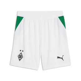 Trainingsshorts Puma "BMG SHORTS REPLICA", Herren, Gr. L, N-Gr, Puma wei&szlig;, archive gr&uuml;n, Web, Obermaterial: 100% Polyester, regular fit kniefrei, Hosen, Regular Fit, f&uuml;r sportliche Aktivit&auml;ten, sportlicher Stil