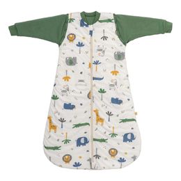 Babyschlafsack SCHLUMMERSACK "Schlafsack ohne F&uuml;&szlig;en 1.0 Tog", Baby, Gr. L: 70cm, gr&uuml;n (dschungel), Obermaterial: 100% Baumwolle CO., Schlafs&auml;cke