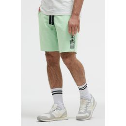 Sweatshorts CAMP DAVID, Herren, Gr. L, Normalgr&ouml;&szlig;en, light mint, Material: 50% Baumwolle, 50% Polyester, unifarben, relaxed fit knielang, Hosen Sweatshorts, mit Elastikbund & seitlichen Taschen