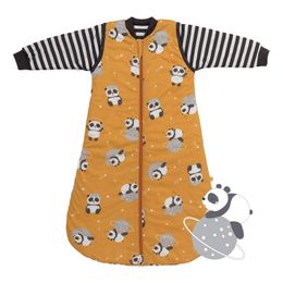 Babyschlafsack SCHLUMMERSACK "Schlafsack ohne F&uuml;&szlig;en 1.0 Tog", Baby, Gr. L: 56cm, gelb (panda), Obermaterial: 100% Baumwolle CO., Schlafs&auml;cke
