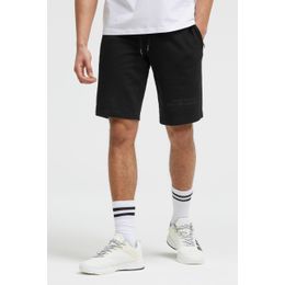 Sweatshorts CAMP DAVID, Herren, Gr. L, Normalgr&ouml;&szlig;en, schwarz, Sweatware, Material: 100% Baumwolle, unifarben, regular fit knielang, Hosen Sweatshorts, mit Elastikbund & seitlichen Taschen