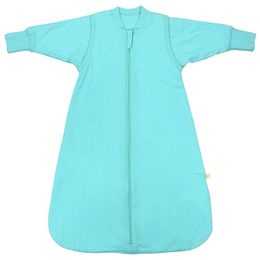 Babyschlafsack SCHLUMMERSACK "Schlafsack ohne F&uuml;&szlig;en 1.0 Tog" Gr. 70, blau (aqua), Schlafs&auml;cke, Baby, L: 70cm, Obermaterial: 100% Baumwolle CO., L:70cm