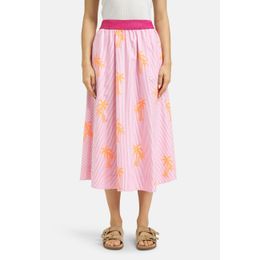 Sommerrock Milano Italy, Damen, Gr. 38, pink, Web, Material: 100% Baumwolle, bedruckt, regular fit, R&ouml;cke, mit Taschen