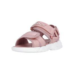 Sandale ZIGZAG "Sasir", M&auml;dchen, Gr. 33, braun (hellbraun), Kunstfaser, Schuhe Sandale, mit sto&szlig;d&auml;mpfender Sohle und einstellbaren Riemen