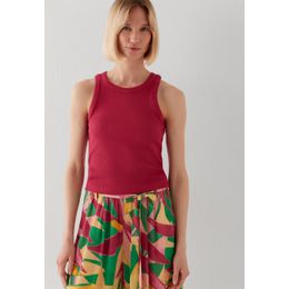 Muscleshirt Mavi "NONSLEEVE JERSEY", Damen, Gr. XS, cherries jubilee, 71% Viskose, 25% Polyamid, 4% Elastan, figurbetont normal, Rundhals, Shirts, Top