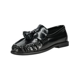 Slipper Pavement "Pavement Slipper Leder", Damen, Gr. 37, schwarz lack, Leder, Schuhe Slipper