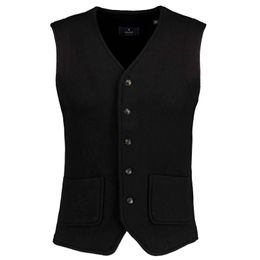 Steppweste Ragman, Herren, Gr. L (50/52), schwarz, 100% Wolle, Westen Steppweste