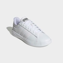 Sneaker adidas Sportswear "GRAND COURT 3.0", Herren, Gr. 38,5, wei&szlig; (cloud wei&szlig;, ftwr wei&szlig;, grau three), Synthetik, Schuhe Sneaker, sehr leichte und komfortable Sohle