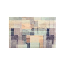 Fu&szlig;matte Gr. 1, flieder, beige, bedruckt, B:70cm H:9mm L:120cm, Kunstfaser, Polyamid, Teppiche, Fu&szlig;matte
