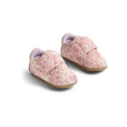 Trainingsschuh Wheat "Wheat Innenschuh Sasha", Kinder, Gr. 24, rosa (lila flower rainbow), Polyester, Schuhe