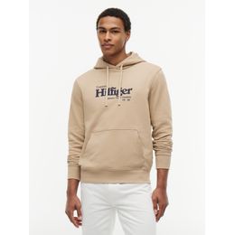 Hoodie Tommy Hilfiger "NAUTICAL GRAPHIC", Herren, Gr. L, batique khaki, Sweatware, Obermaterial: 100% Baumwolle, normal, Rippb&uuml;ndchen, Sweatshirts Hoodie