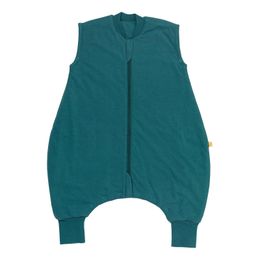 Babyschlafsack SCHLUMMERSACK "Schlafsack mit F&uuml;&szlig;en 2.5 Tog" Gr. 80, blau (petrol), Schlafs&auml;cke, Baby, L: 80cm, Obermaterial: 100% Baumwolle CO., L:80cm