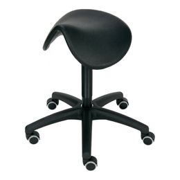 STIER Sattelhocker multibeweglich PU-Sitz 490-680mm Fu&szlig;kreuz &Oslash;630 mit Rollen (907644)