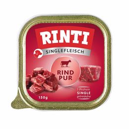 Rinti Singlefleisch Rind Pur Hunde-Nassfutter Monoprotein 10x150g
