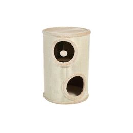 ZooRoyal Kratztonne Alma 56 cm mit H&ouml;hle creme/beige