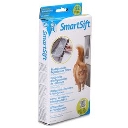 CATIT SmartSift biologisch abbaubare Ersatzfolie f&uuml;r die Abfallwanne 12er Pack