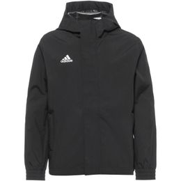 Adidas Entrada22 Regenjacke Kinder - Gr&ouml;&szlig;e 128 - schwarz
