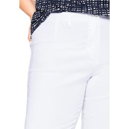 sheego Gro&szlig;e Gr&ouml;&szlig;en Bengalinhose in schmaler Form, wei&szlig;, Gr&ouml;&szlig;e 104 - Damen