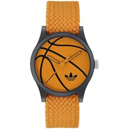 Quarzuhr adidas originals "GAME ONE", orange, Armbanduhren, Damen, Quarzuhr, Armbanduhr, Herrenuhr, Damenuhr,Nylonarmband,wasserabweisend bis 5 bar