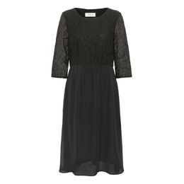 Midikleid Cream "Kleid CRSuli", Damen, Gr. 38, N-Gr, schwarz (pitch schwarz), Obermaterial: 48% Polyamid PA. 32% Baumwolle CO. 20% Viskose CV., Kleider Midikleid