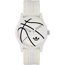Quarzuhr adidas originals "GAME ONE", beige (cremefarben), Armbanduhren, Damen, Quarzuhr, Armbanduhr, Herren, Damen, Nylonarmband, wasserabweisend bis 5 bar