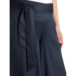 sheego Gro&szlig;e Gr&ouml;&szlig;en Hosenrock mit Bindeg&uuml;rtel, tiefblau, Gr&ouml;&szlig;e 50 - Damen