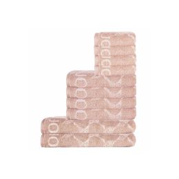 JOOP! Handtuch JOOP "Handtuch 10er Pack", pink (rosa (nude)), B:50cm, Obermaterial: 100% Baumwolle CO., Handt&uuml;cher