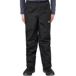 Outdoorhose Jack Wolfskin "SNOWY DAYS PANTS K", M&auml;dchen, Gr. 104, Normalgr&ouml;&szlig;en, schwarz, Obermaterial: 100% Polyester. Futter: 100% Polyester, Hosen Outdoorhose