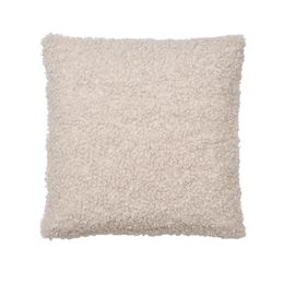 Blomus Fellkissenbezug Teddy, Beige, Textil, rechteckig, 50x50 cm, Wohntextilien, Bez&uuml;ge, Kissenbez&uuml;ge