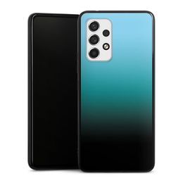 DeinDesign Galaxy A53 5G Handy Silikon H&uuml;lle Case schwarz Handyh&uuml;lle Two-Tone Ombre Black