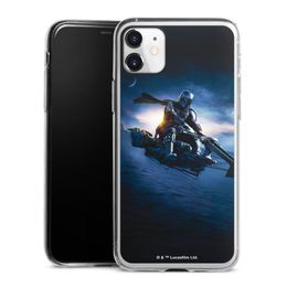 DeinDesign iPhone 11 Handy Slim Case Silikon Handyh&uuml;lle transparent H&uuml;lle extra d&uuml;nn Star Wars Merchandise The Mandalorian Silikon Slim Case
