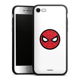 DeinDesign iPhone SE (2020) Handy Premium Silikon H&uuml;lle Handyh&uuml;lle schwarz Case Marvel Merchandise Spiderman Silikon Premium Case