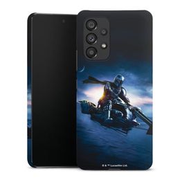 DeinDesign Galaxy A53 5G Handy Premium Case Smartphone Handyh&uuml;lle Schutzh&uuml;lle matt Star Wars Merchandise The Mandalorian Premium Case